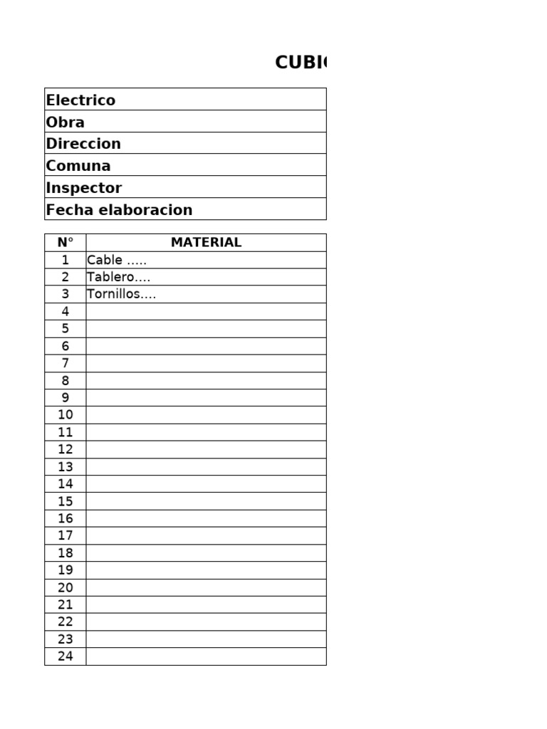 Plantilla Cubicacion y Cotizacion Casa Sra Juanita | PDF