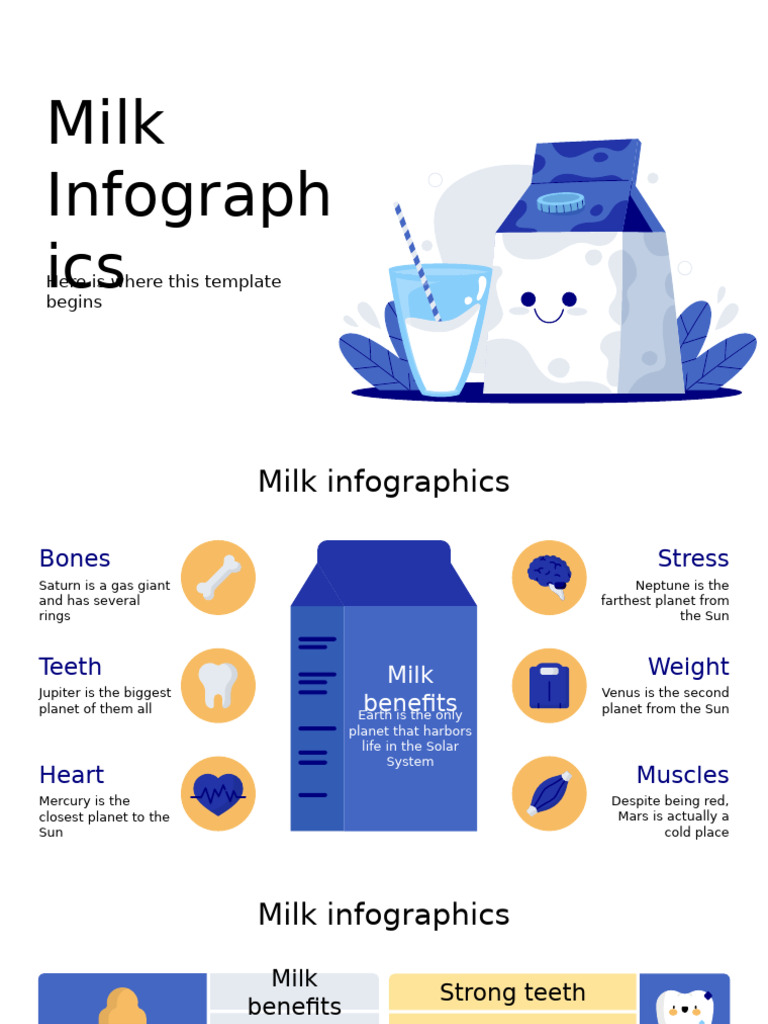 Milk Infographics by Slidesgo | PDF