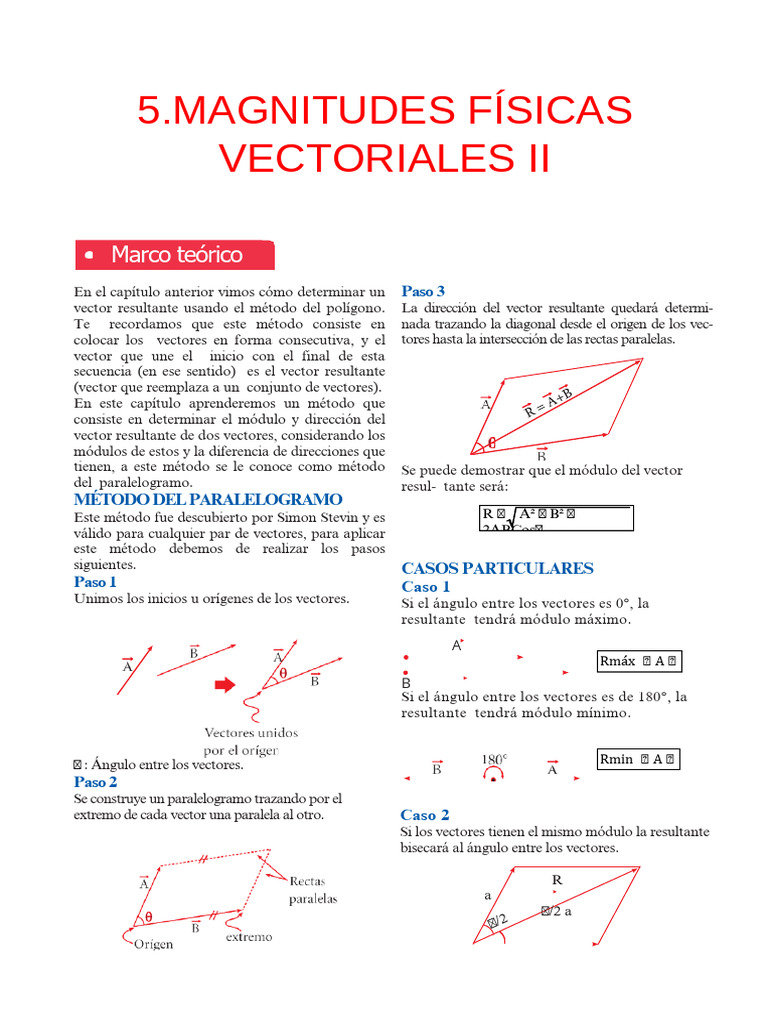 Método del Paralelogramo en Vectores | PDF | Vector Euclidiano | Álgebra