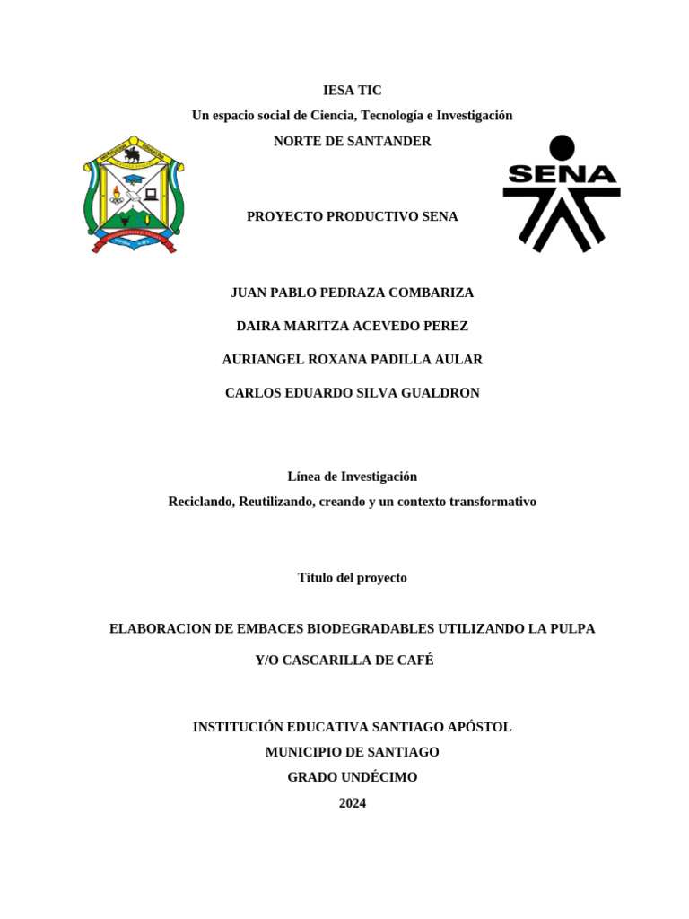 proyecto sena | PDF