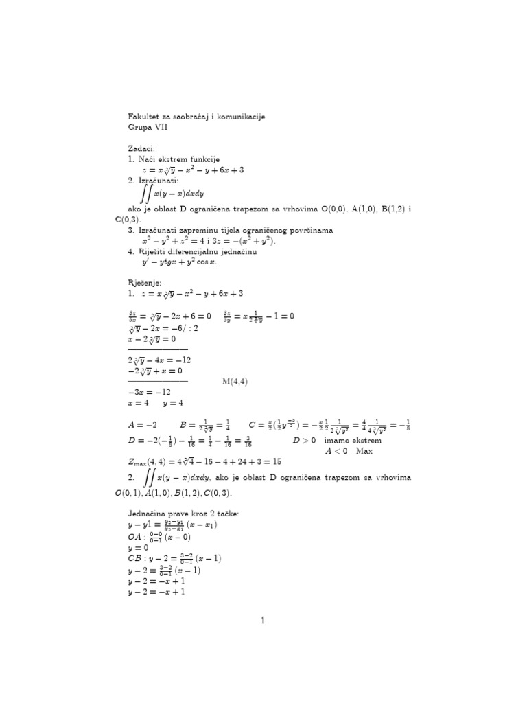 Prva Parcijala | PDF