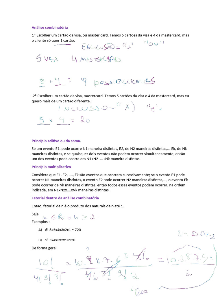 Análise Combinatória | PDF