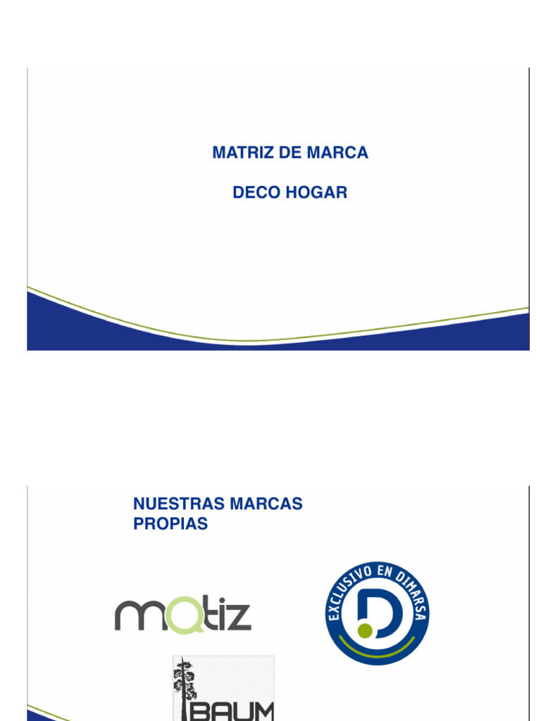 Matriz de Marca Decohogar | PDF