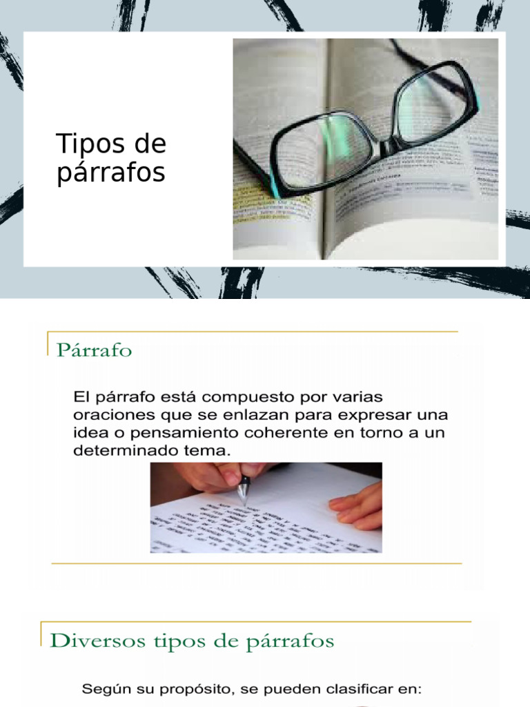Tipos de párrafos | PDF