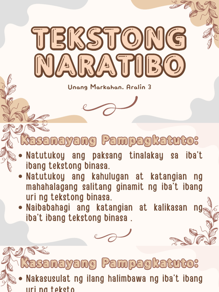 Pagbasa at Pagsusuri 12. Aralin 3 | PDF | Plot (Narrative)