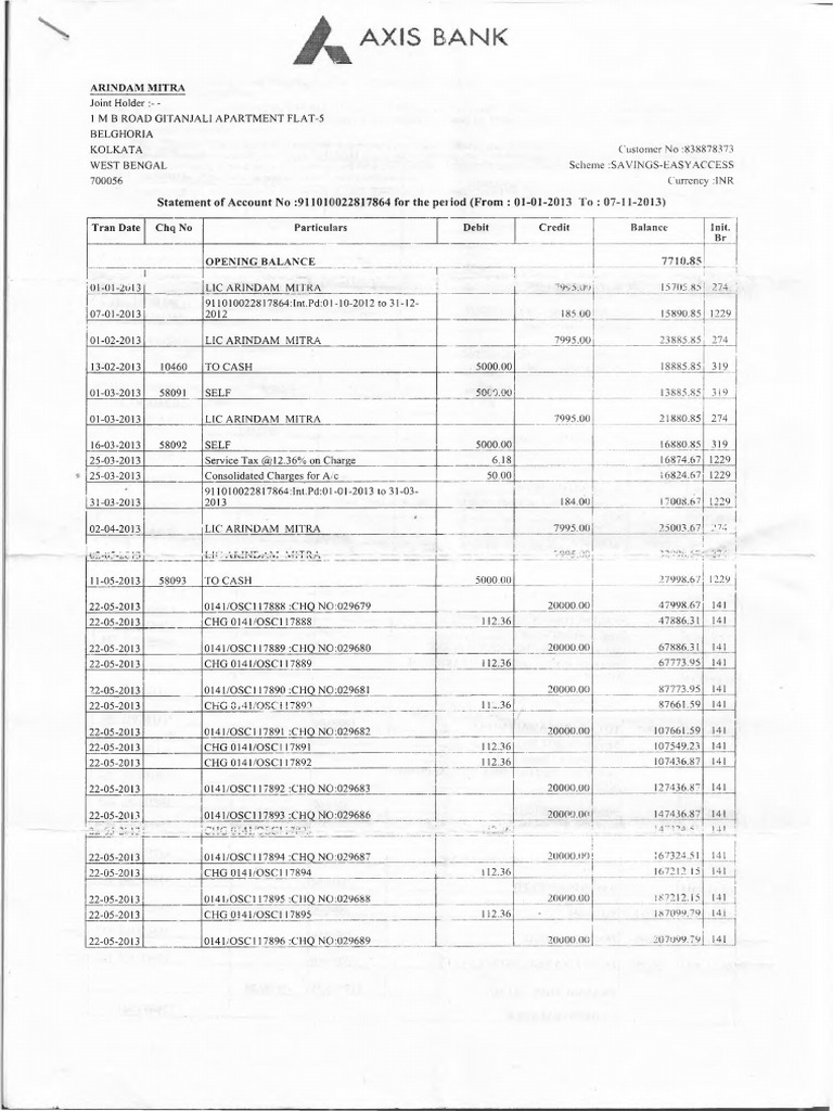 Annexure-E - Bank Statements & Pass Books | PDF
