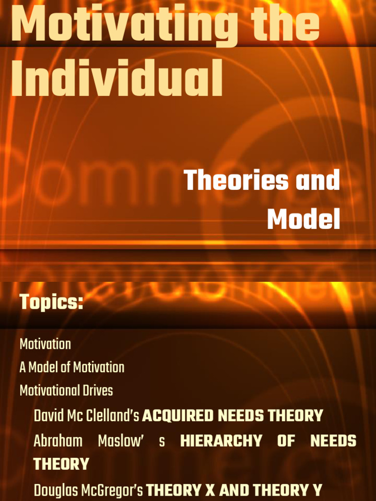Motivating The Individual Theories and Model | PDF