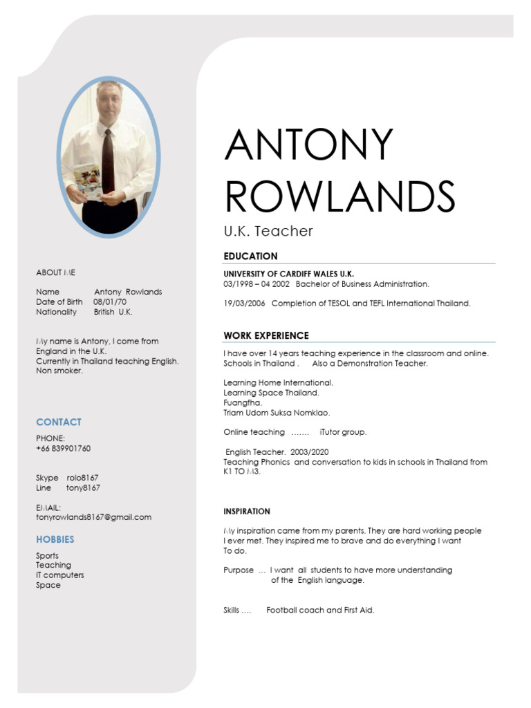 Antony CV | PDF
