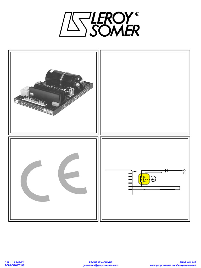 leroy-somer-r449-avr-ficha-tecnica | PDF