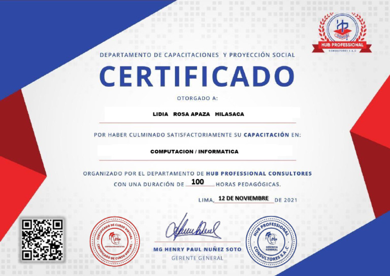 Certificado Computacion Lidia (1) | PDF