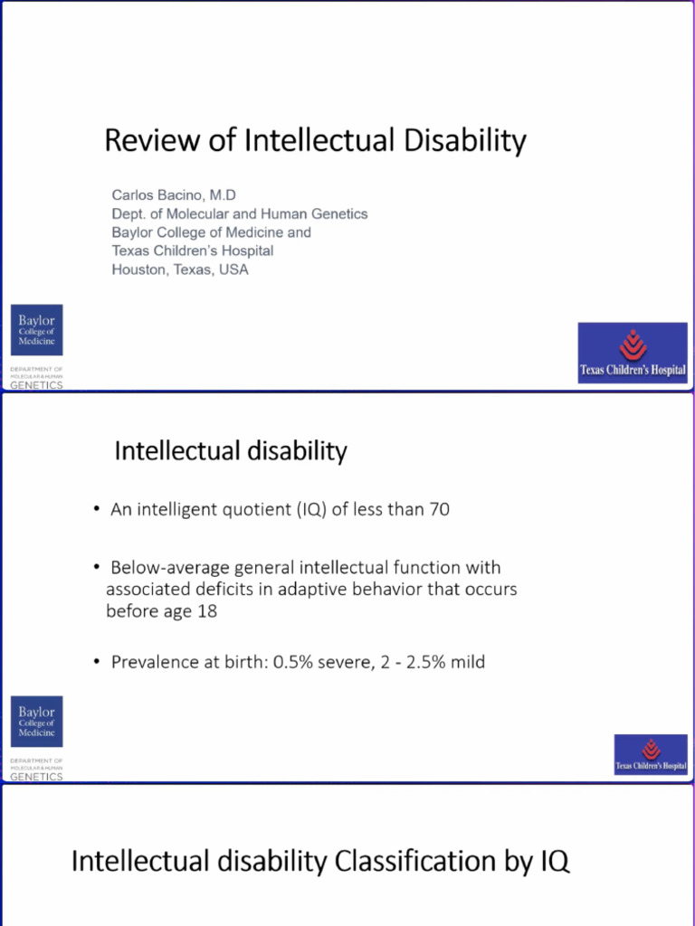 43 Review of Intellectual Disability | PDF