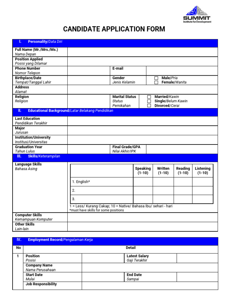 SID_Candidate Application Form | PDF