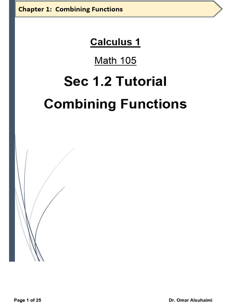 Sec 1.2 Tutorial | PDF