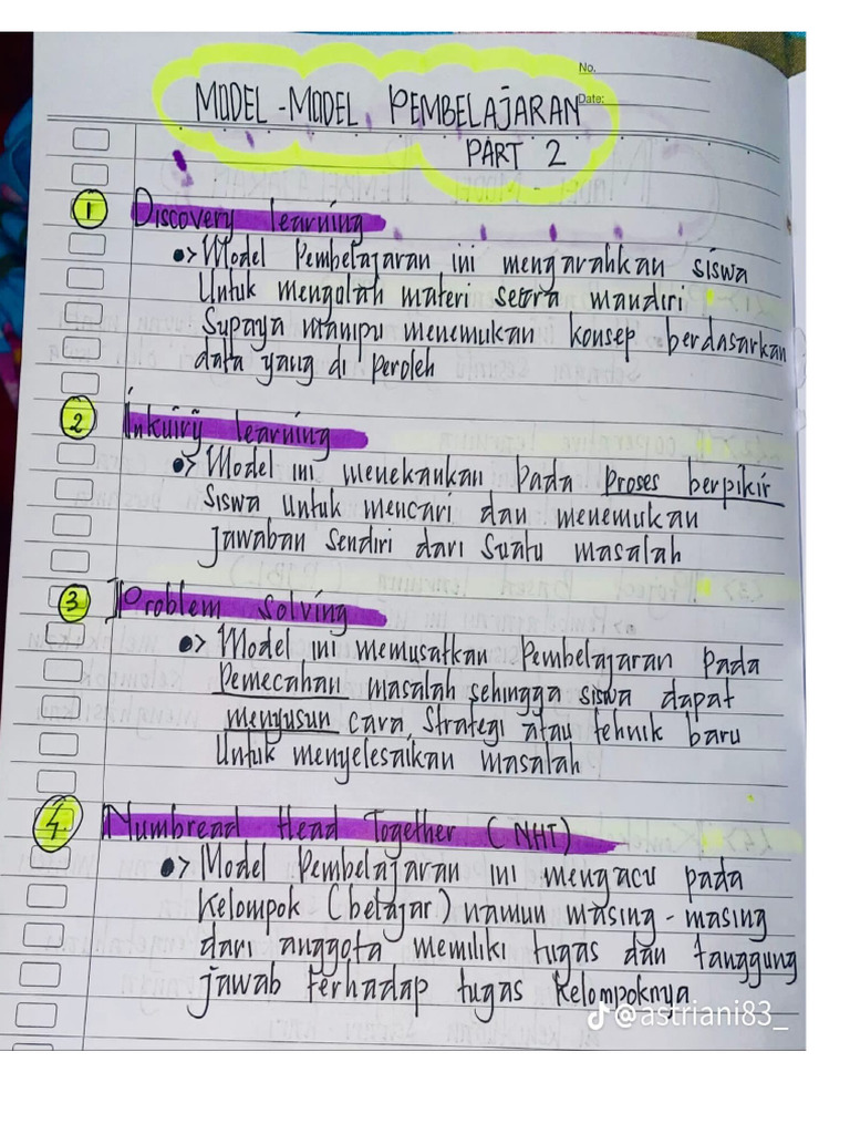 Model Pembelajaran | PDF