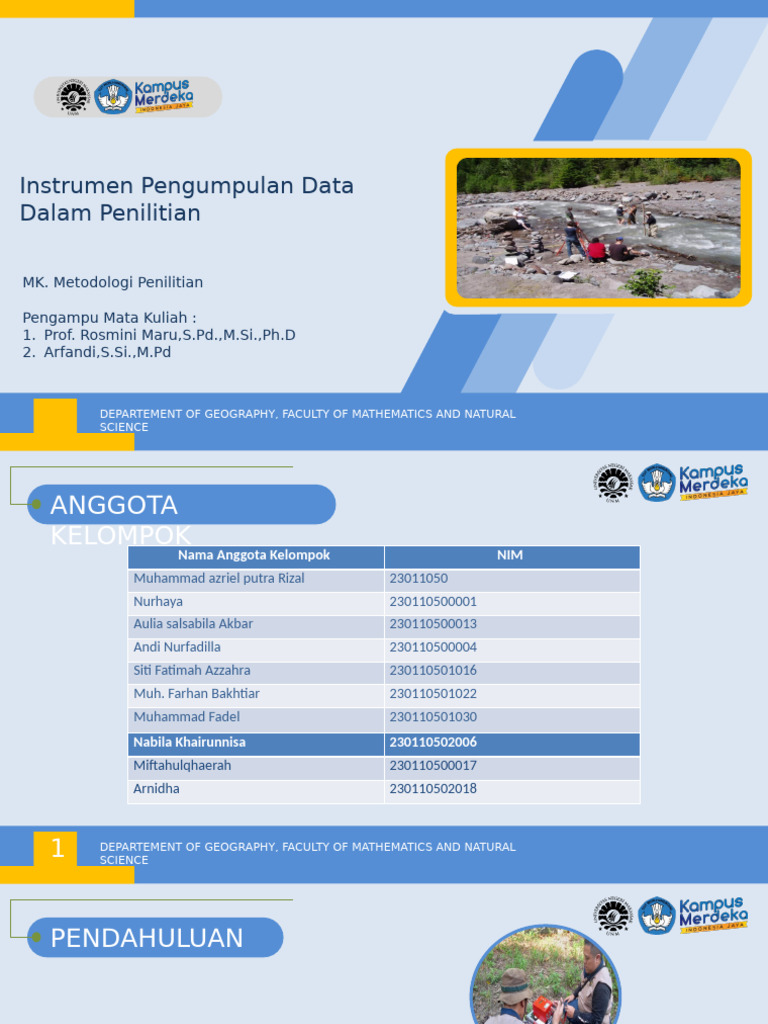 Instrumen Pengumpulan Data | PDF