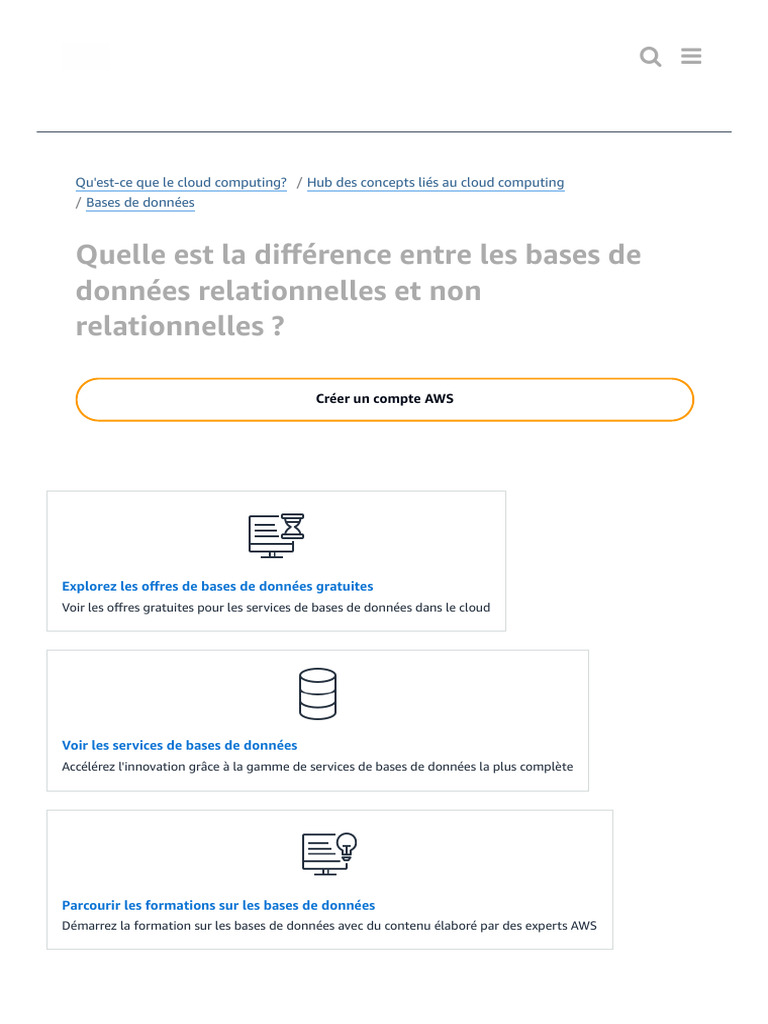 Bases de Données Relationnelles Et Non Relationnelles - Différence Entre Les Types de Bases de ...