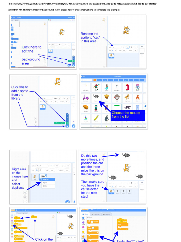 03 - Scratch Tutorial 1 (Assignment) | PDF