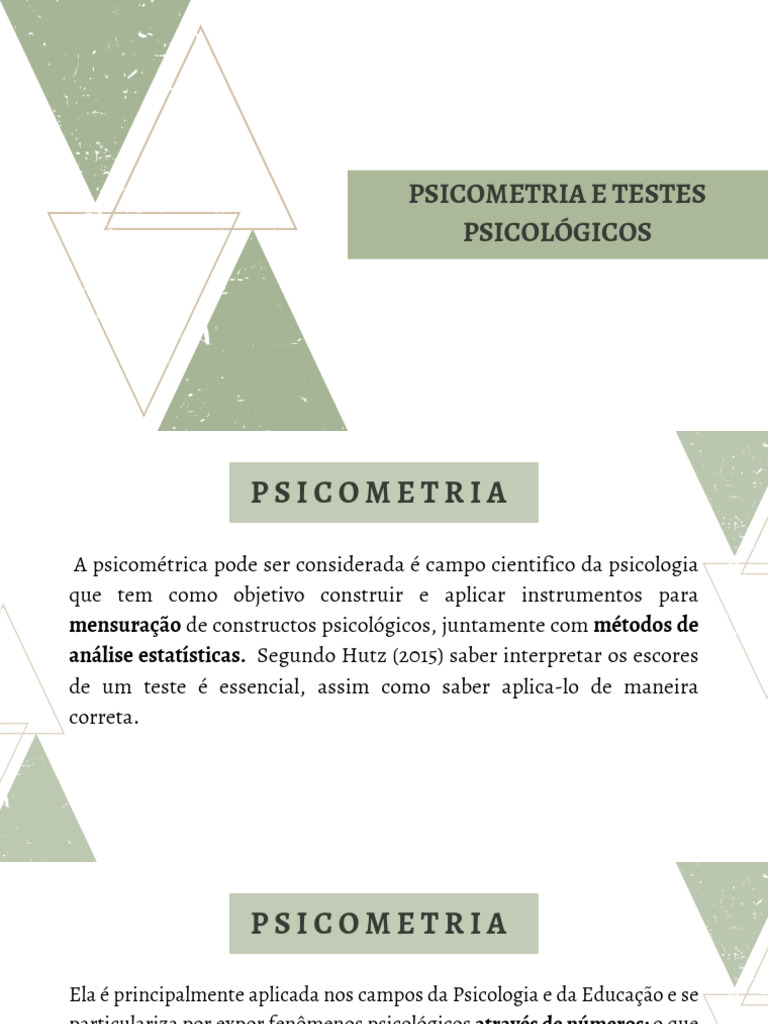 PSICOMETRIA | PDF