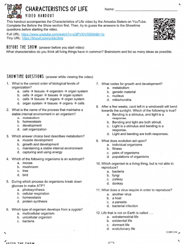 1 3+Characteristics+of+Life | PDF