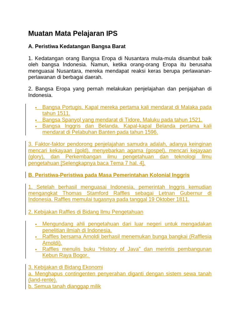 Ringkasan Materi IPS Kelas 5 Tema 789 | PDF