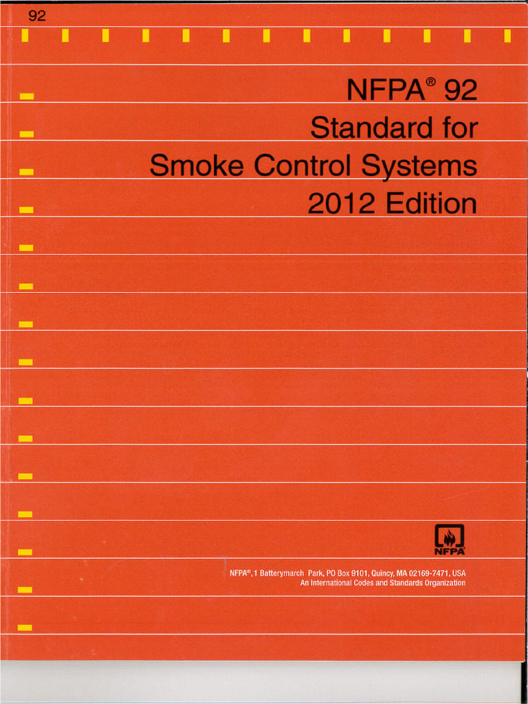 NFPA - 92 Standard For Smoke Control Systems 2012 Edition-New | PDF
