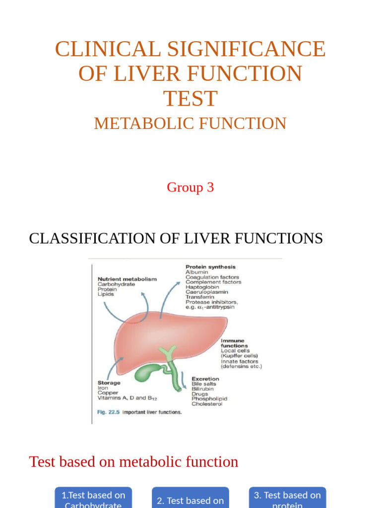 Clinical Significance of Liver Function Test | PDF