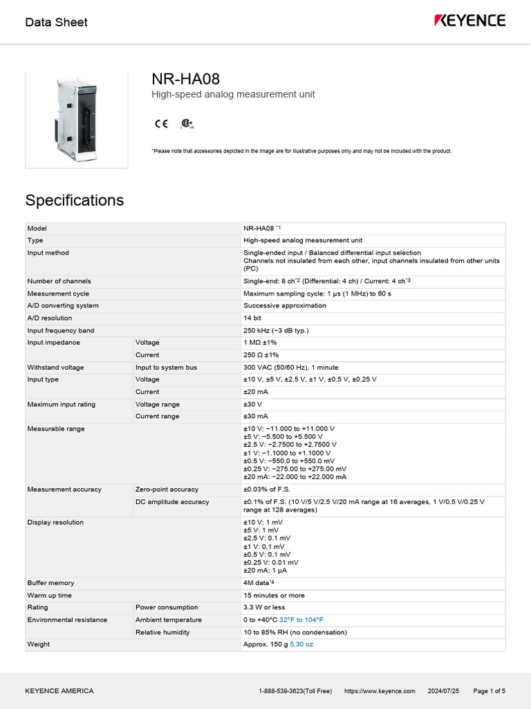 NR-HA08 Datasheet | PDF