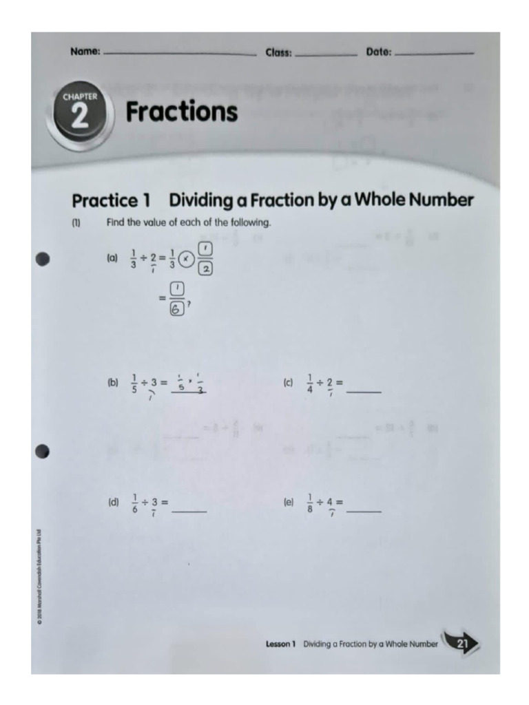 Fraction & Circle Worksheet | PDF