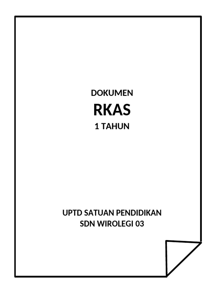 Dokumen Rencana Kegiatan Dan Anggaran Sekolah (RKAS) 1 Tahun-Dikompresi | PDF