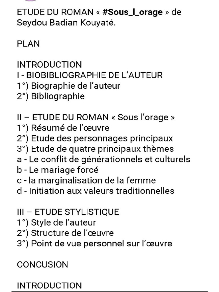 Étude Sous L'orage | PDF