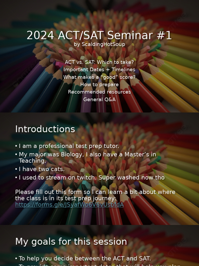 2024 ACT Seminar #1 | PDF