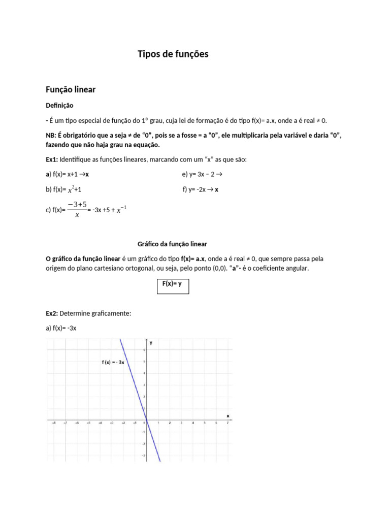 Função Linear | PDF