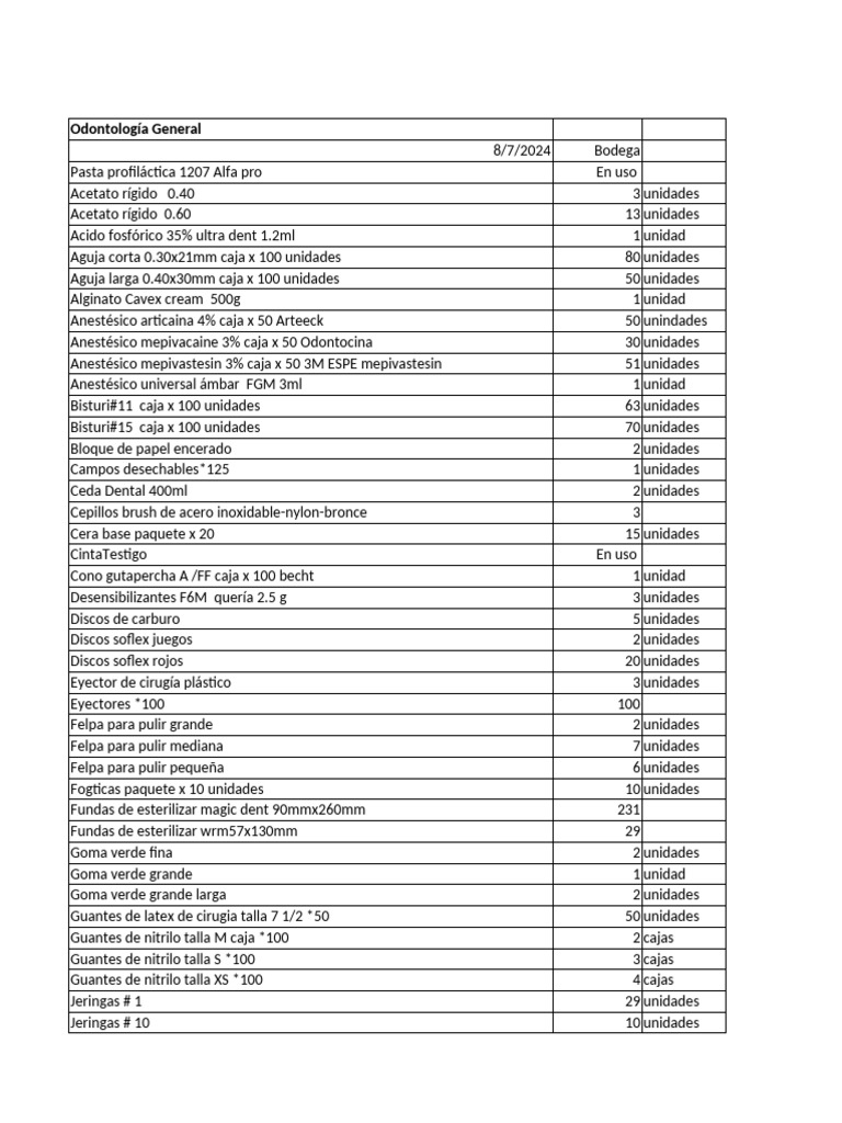 EXCEL ING - Valido | PDF