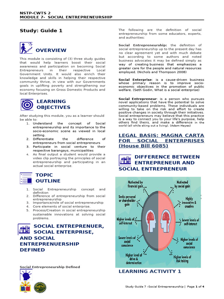 Social Entrepreneurship | PDF