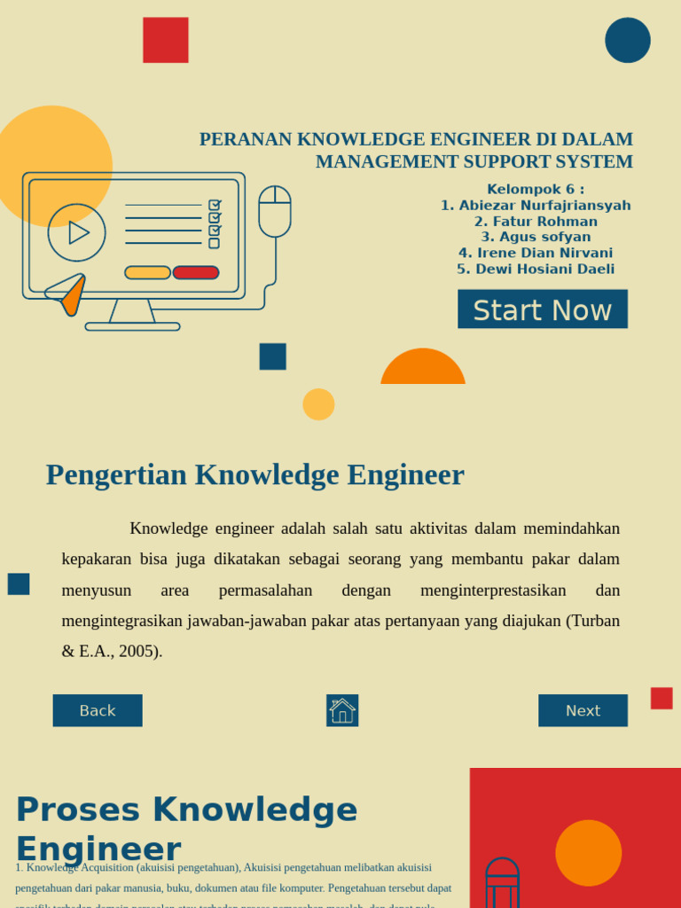 Start Now: Peranan Knowledge Engineer Di Dalam Management Support System | PDF