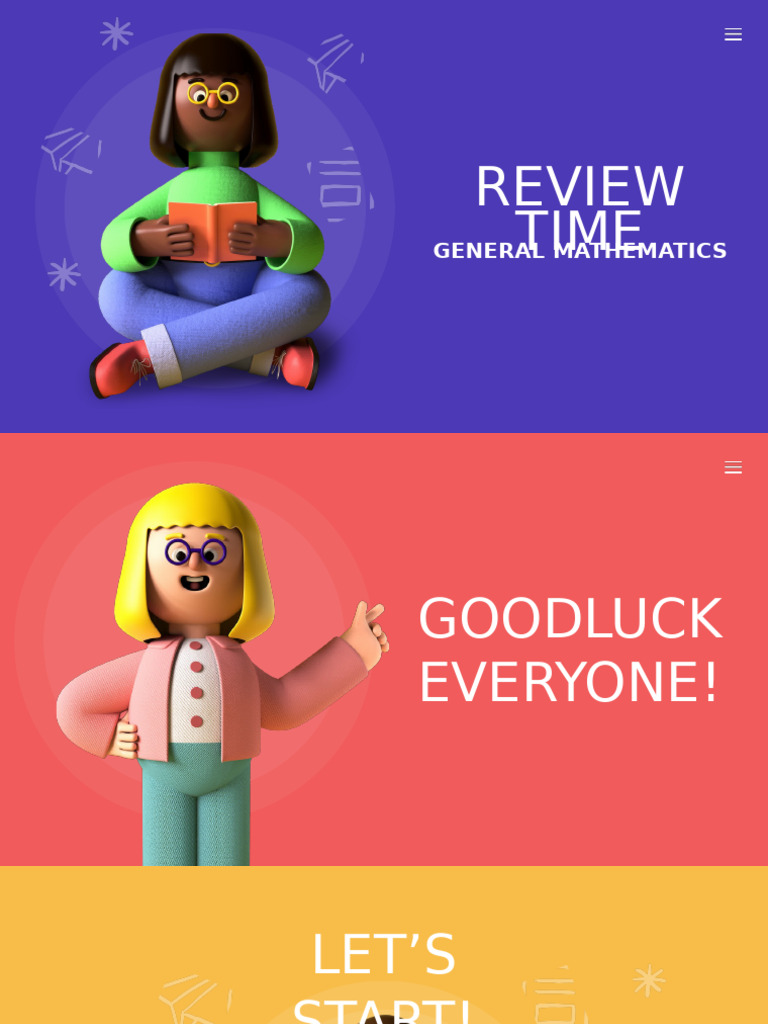 Review Material (Gen. Math) | PDF