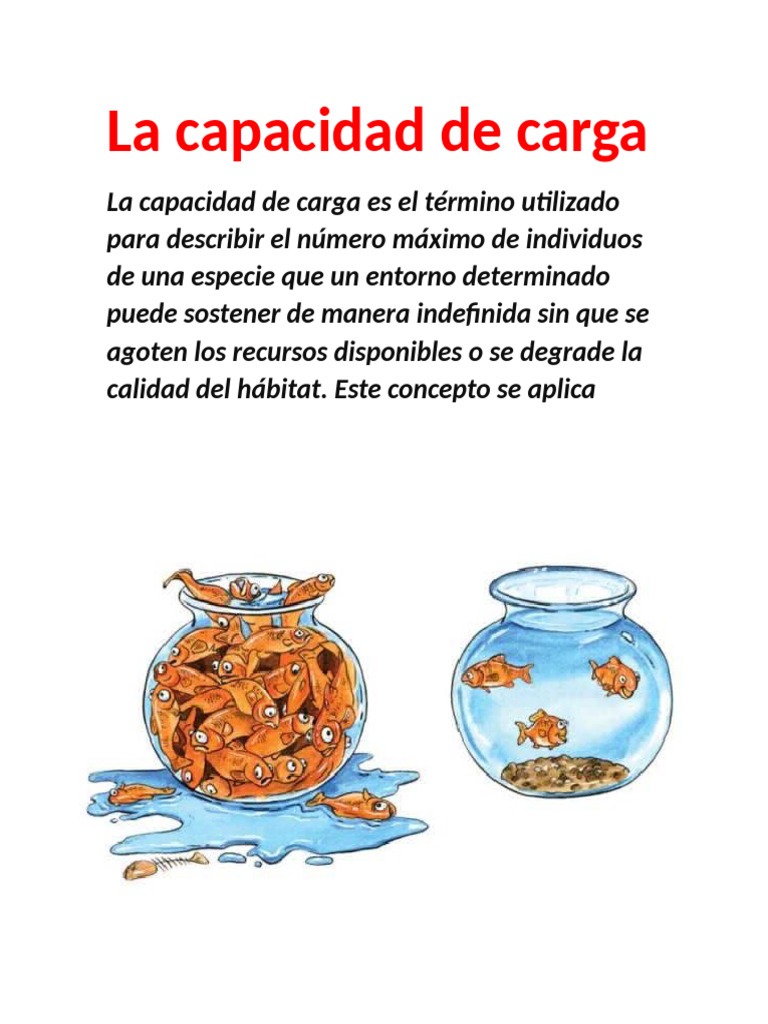 La Capacidad de Carga (1) | PDF