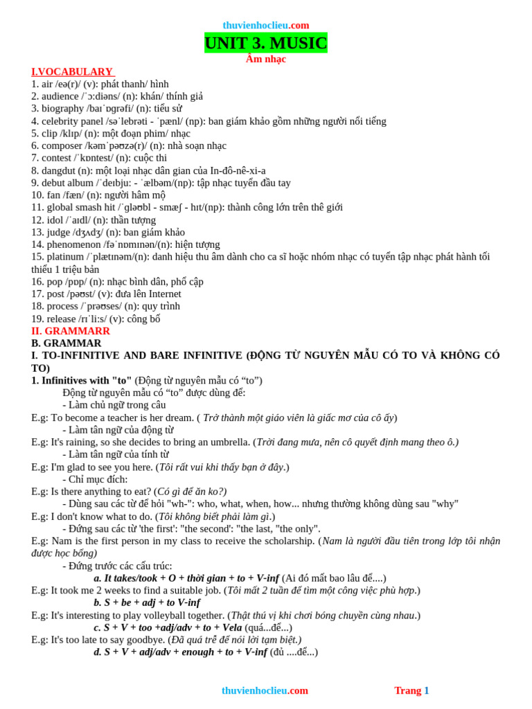 Grade 10 Global Unit 3 Music | PDF