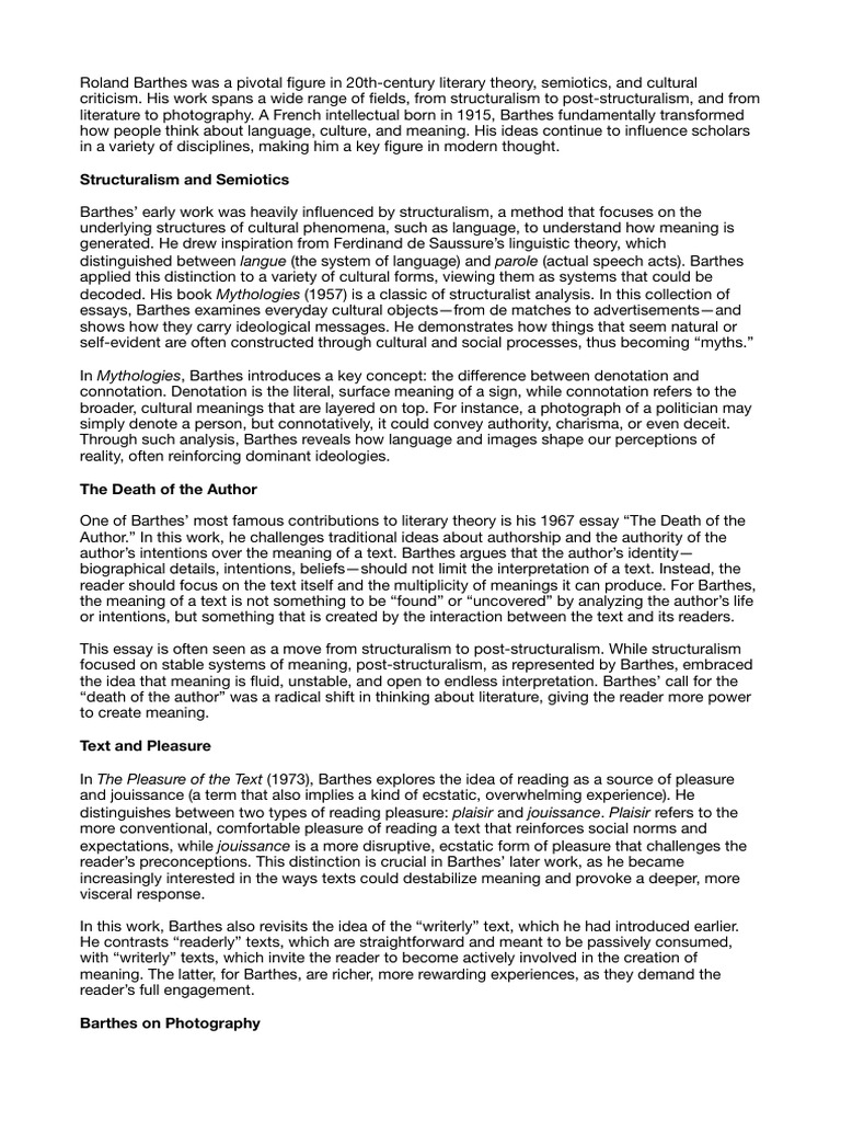 Barthes | PDF