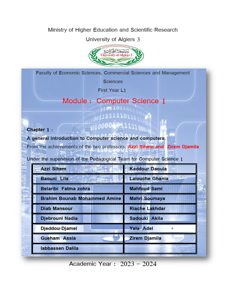 Chapitre1 Info1 | PDF