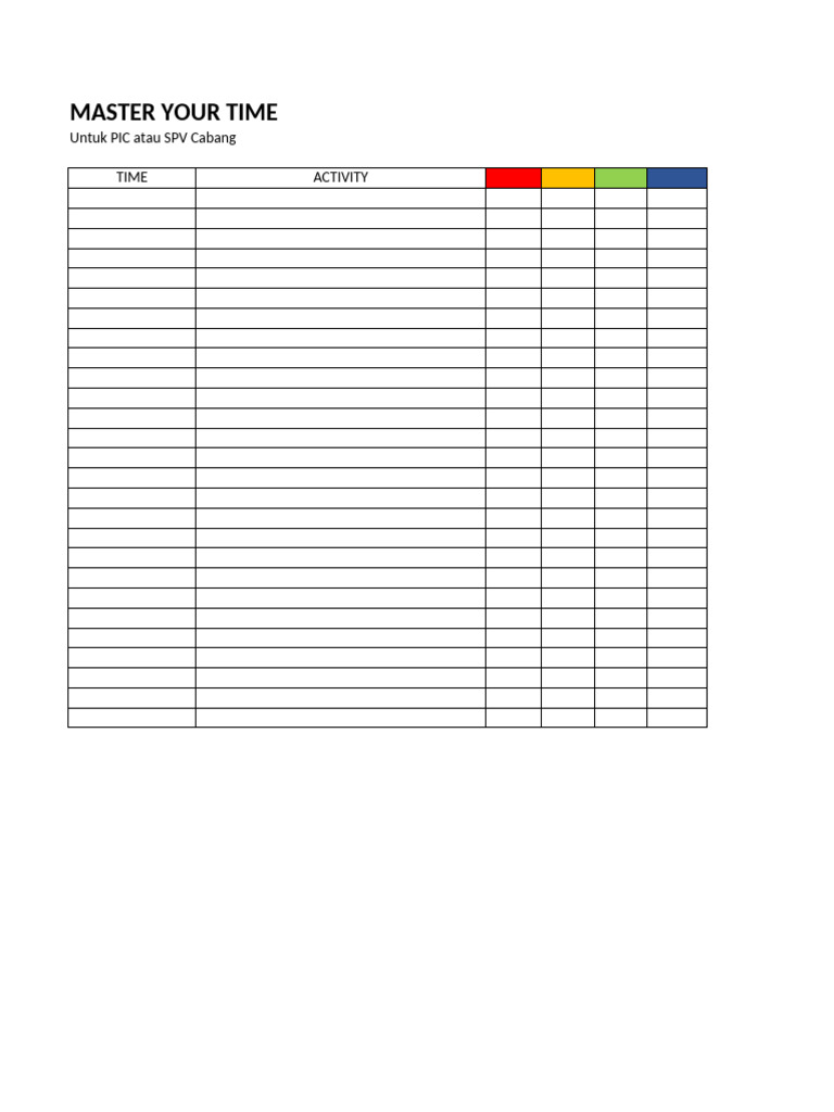 Master Your Time Pic-Spv | PDF