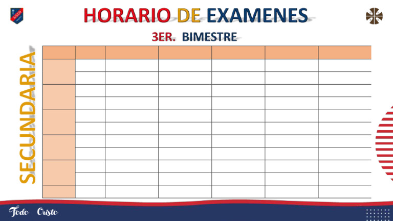Horario de Examenes 3er Bim 2024 1 | PDF