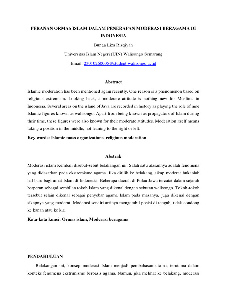 Peranan Ormas Islam Dalam Penerapan Mode | PDF