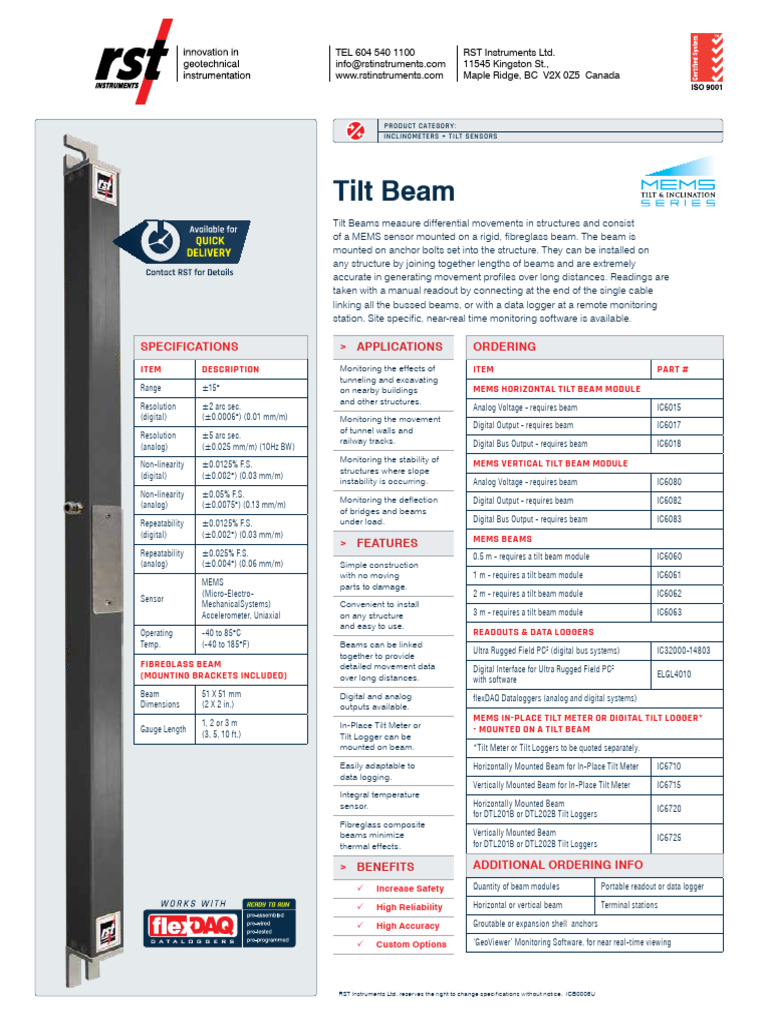 Tilt Beam ICB0008U | PDF