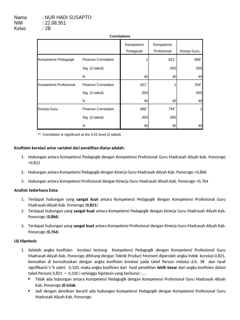 Uas - Matkul Analisis Kuantitatif Nur Hadi Susapto | PDF