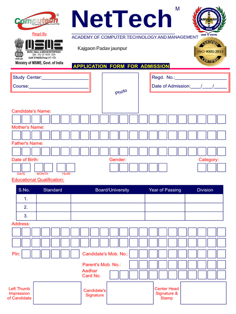 Admission-Form (1) | PDF
