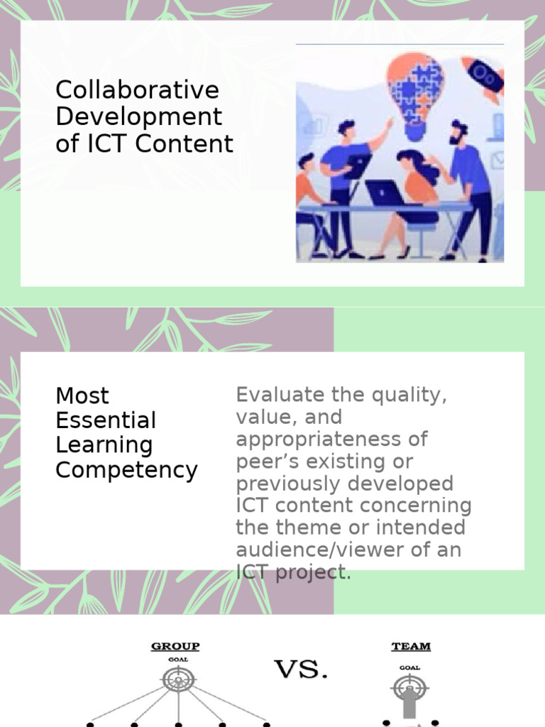 Collaborative Development of ICT Content | PDF