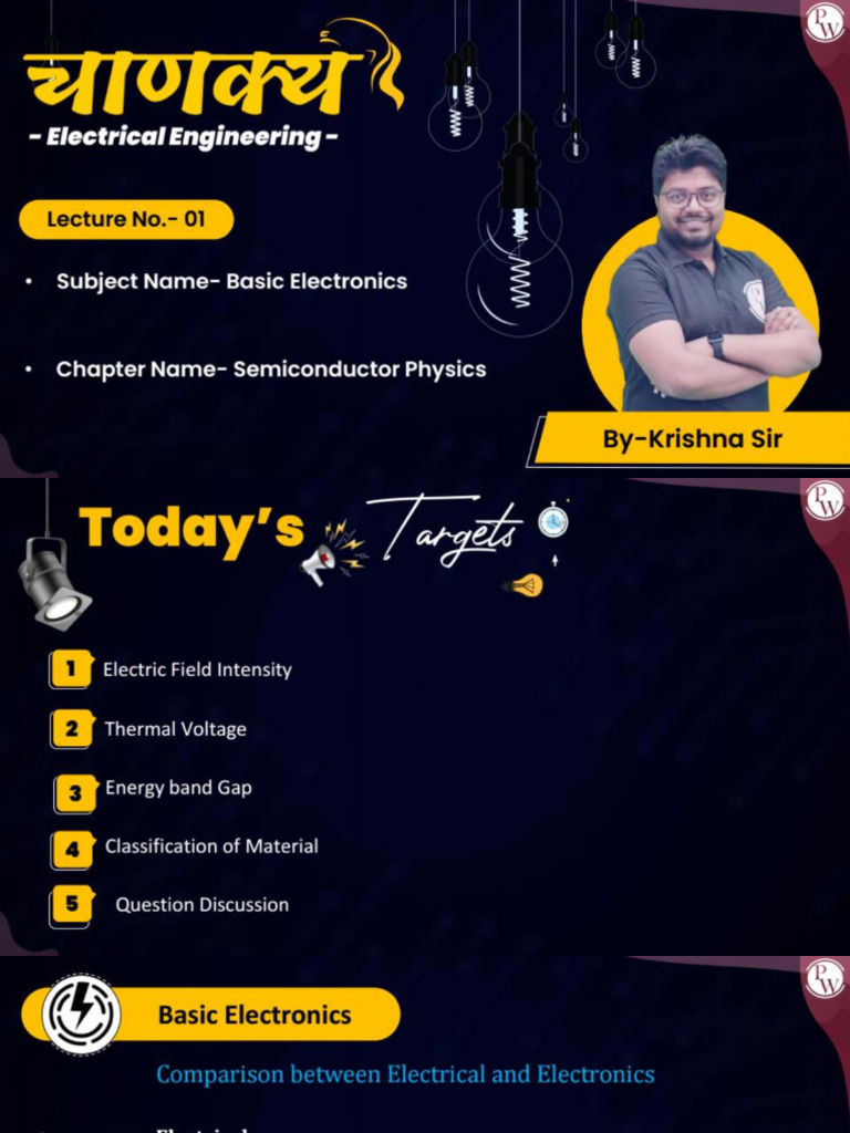 644fde6e7172a0001826e5b3 - ## - LEC 01 Semiconductor Physics CHANKYA BATCH FINAL | PDF
