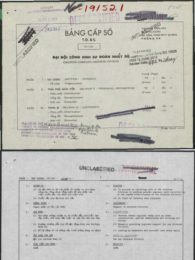 54-712A Airborne Division Engineer Company | PDF | Military