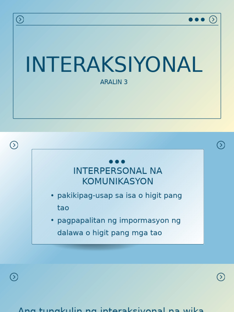 Wikang Interaksyunal | PDF